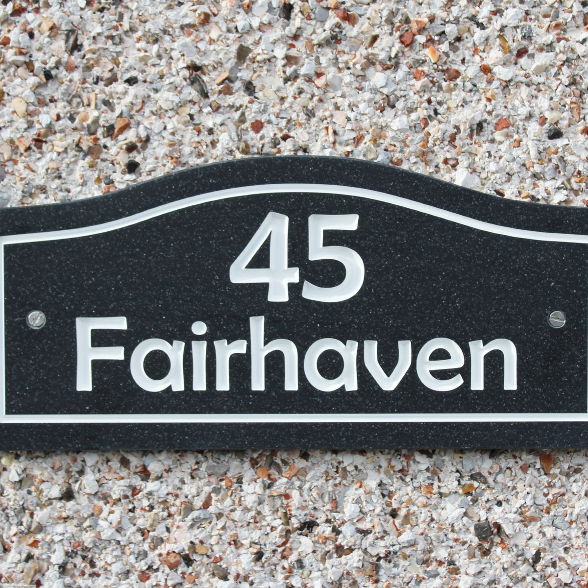 Domed Sign - Corian – Natural Signs