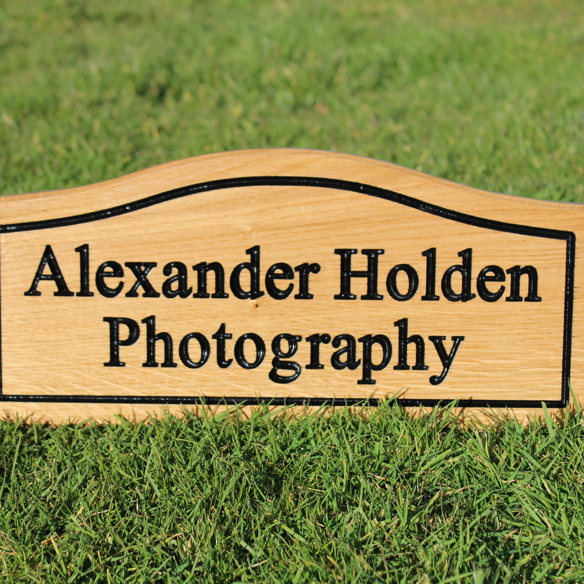 Domed Sign - Timber – Natural Signs